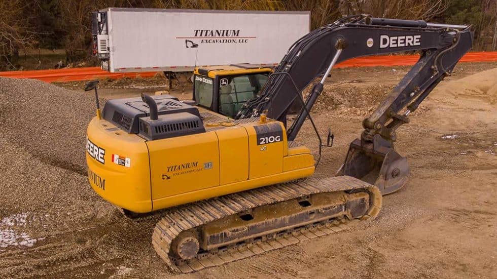 titanium-excavation-job-site-excavator | Titanium Excavation